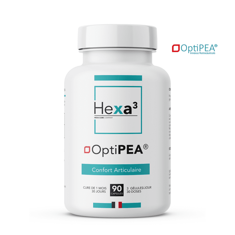 PEA OptiPEA® Labelisé 400mg | 90 Gélules | Hexa3